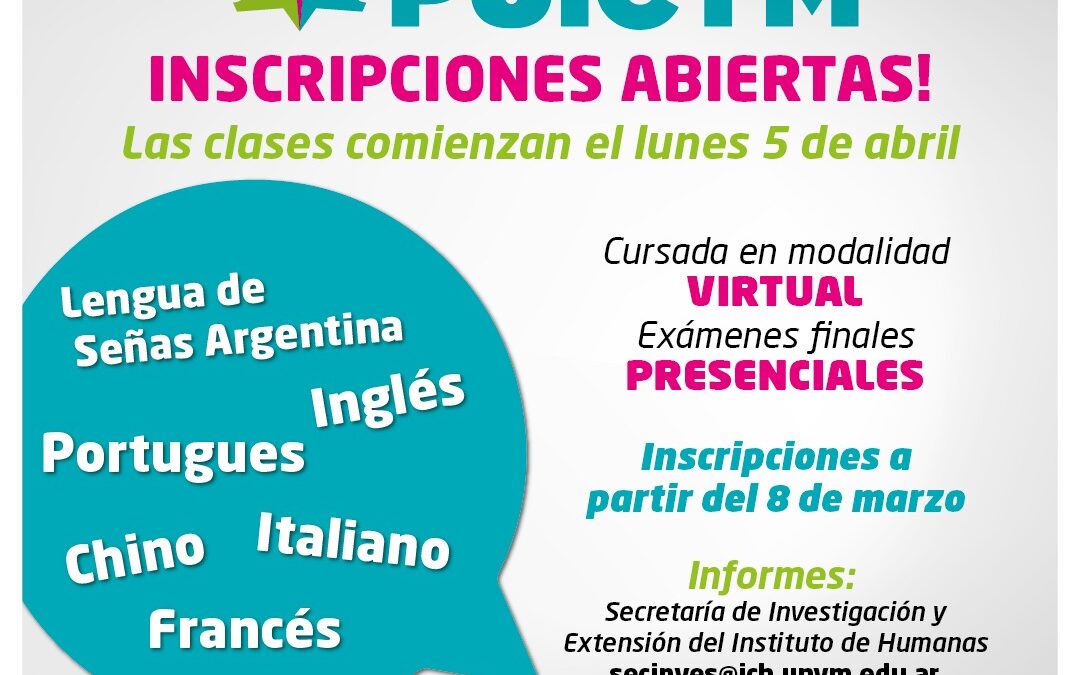 Se encuentran abiertas las inscripciones para estudiar idiomas en el ... Se encuentran abiertas las inscripciones para estudiar idiomas en el ...